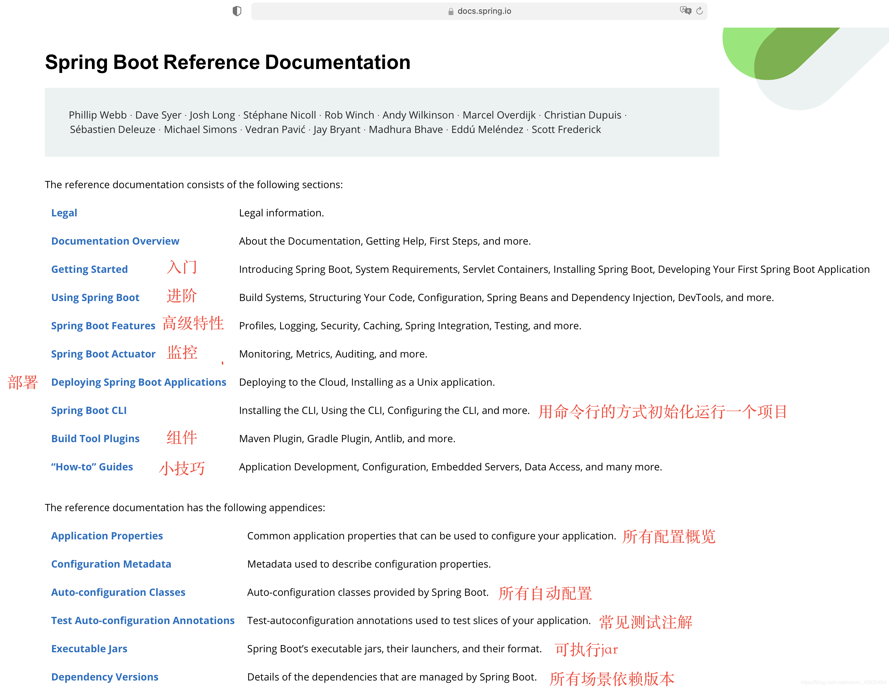 如何查看和学习springBoot的官方文档_springboot官网文档怎么看-CSDN博客
