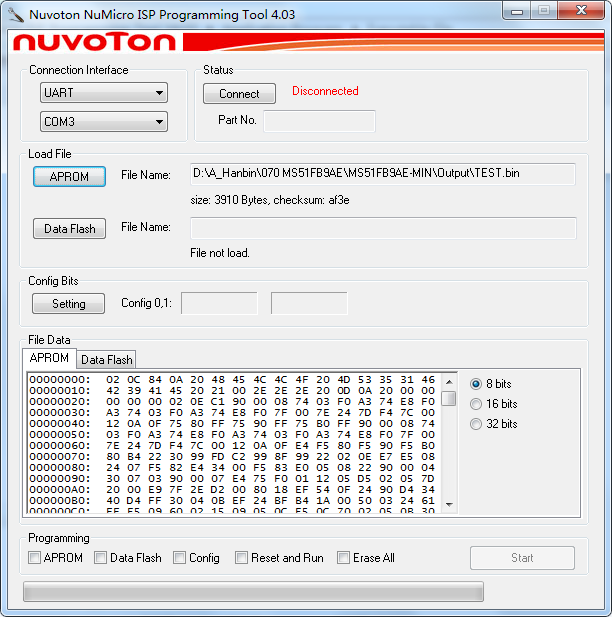 新唐MS51FB9AE串口烧录程序_新唐ms51系列烧录软件-CSDN博客