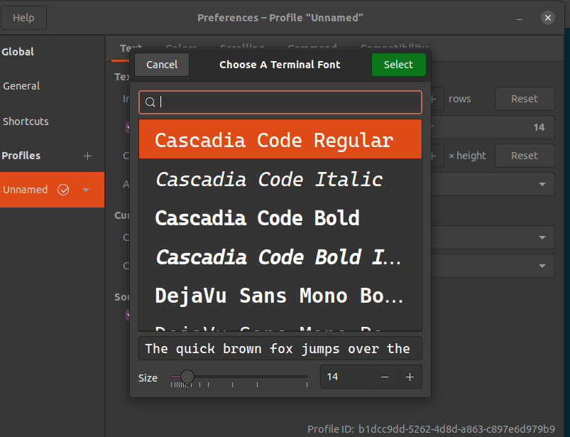 Ubuntu 20.04 添加字体 cascadia_ubuntu 下安装cascadia code-CSDN博客