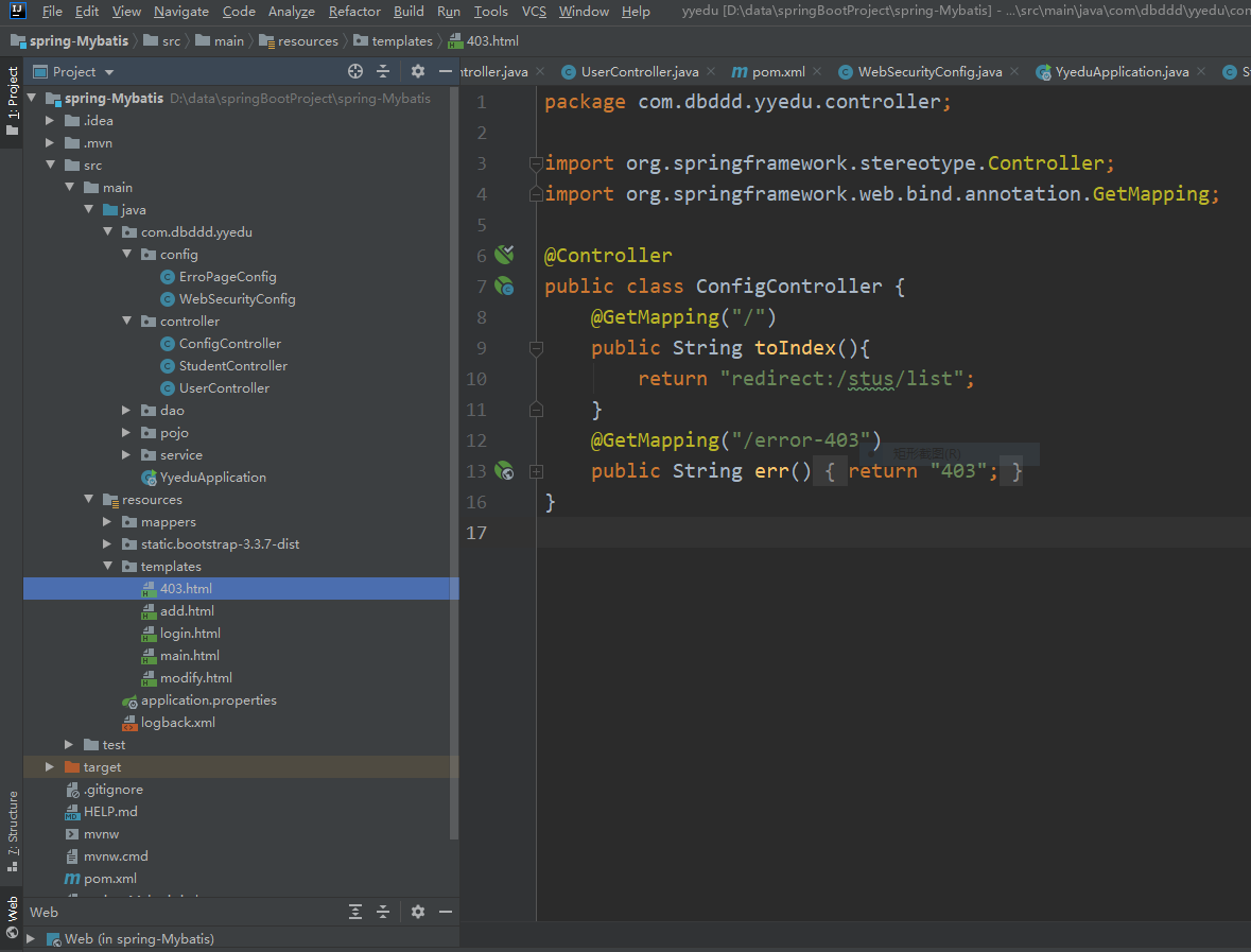 SpringBoot整合SpringSecurity_java: 程序包org.springframework.security.config.annot-CSDN博客