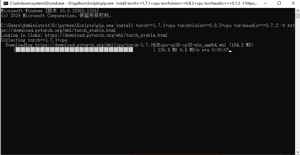 pycharm安装配置pytorch错误问题解决方案(Try to run this command from the system terminal. Make sure that you ...