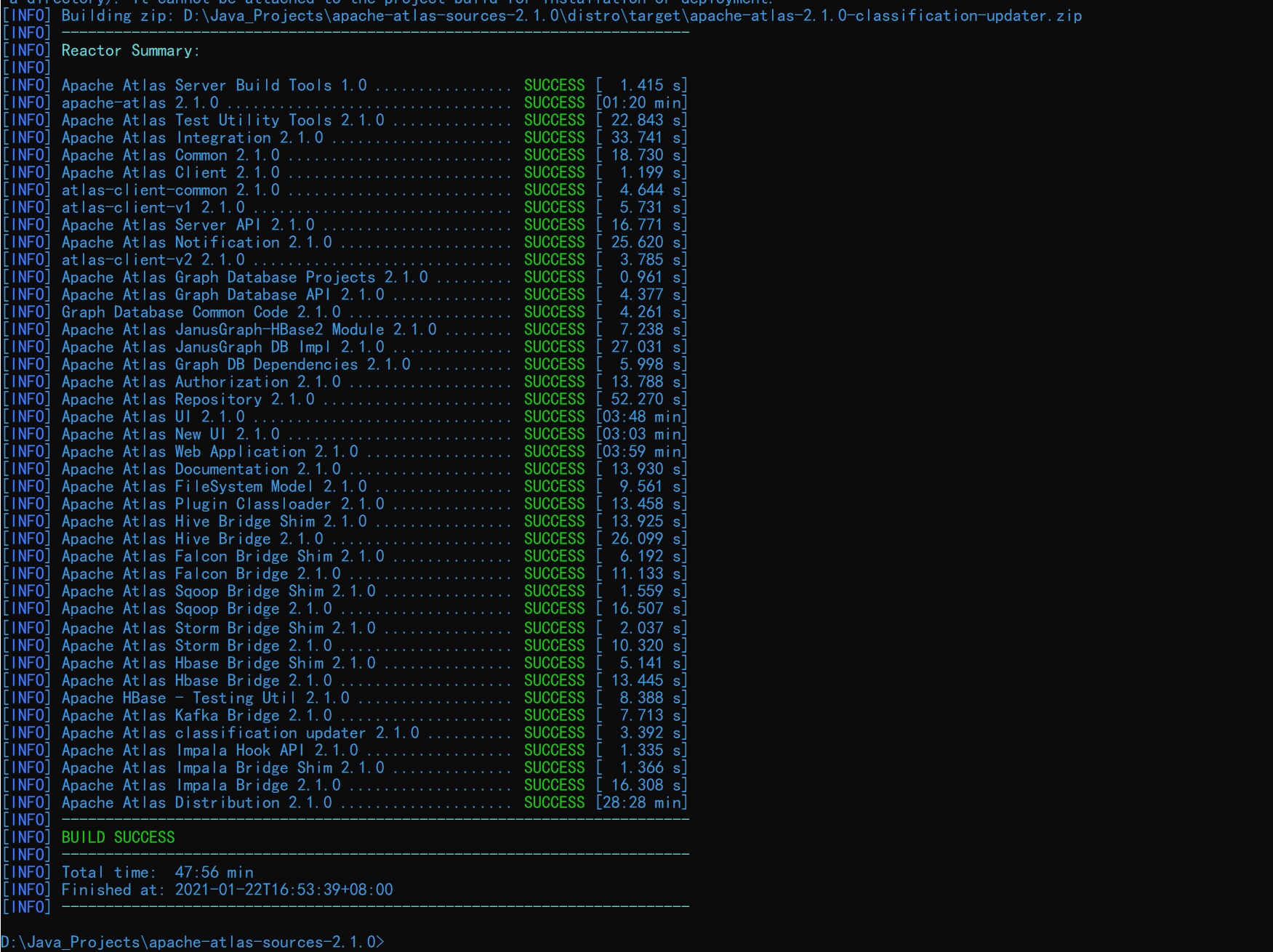 Atlas2.1.0——编译安装使用_windows apache atlas 启动-CSDN博客