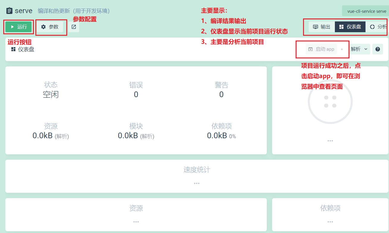 Vue30学习系列随笔（三）：vue Ui管理界面使用之运行和打包vue 可视化打包 Csdn博客
