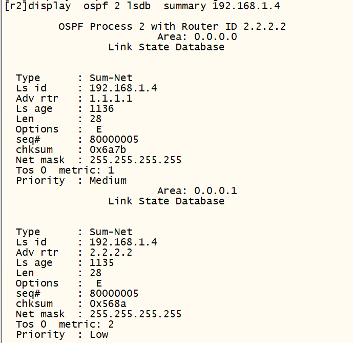 OSPF的LSA；_ospf 学到路由 但是不放到全局路由表-CSDN博客