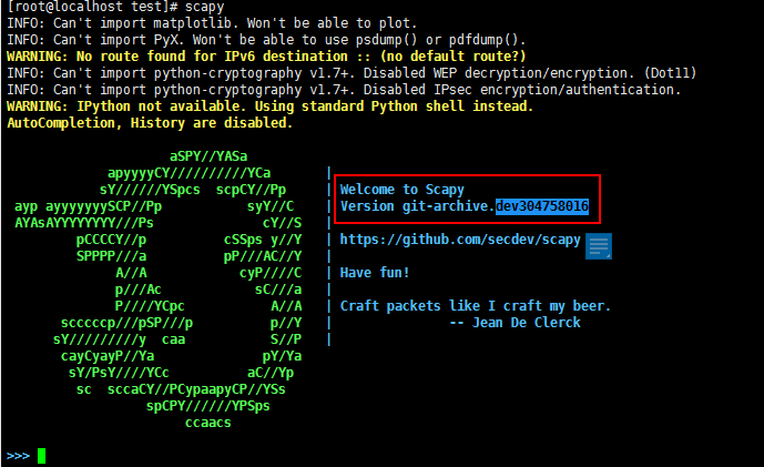 Pcap数据包构造分析利器之scapy命令行_scapy分析报文-CSDN博客