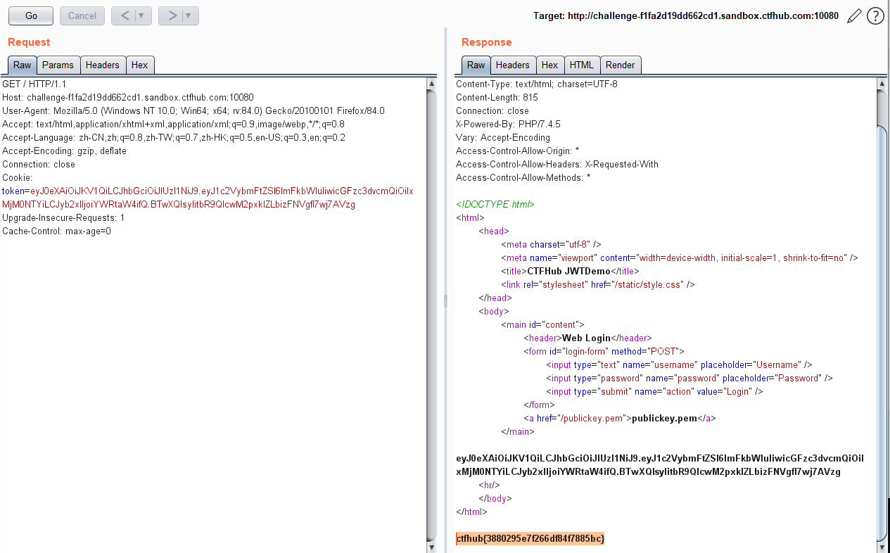 ctfhub 技能树 JSON Web Token 修改签名算法_{"dc":"zxdt26","token":"eyj0exaioijkv1qilcjhbgcioi-CSDN博客