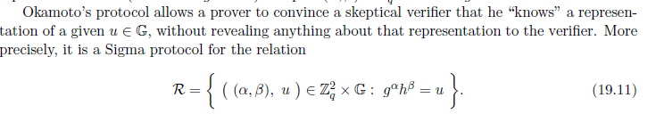 Chapter 19 .Identification and signatures from sigma protocols【基于sigma ...