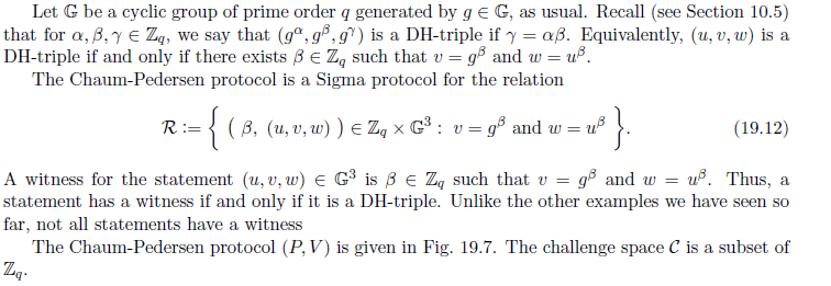 Chapter 19 .Identification and signatures from sigma protocols【基于sigma ...