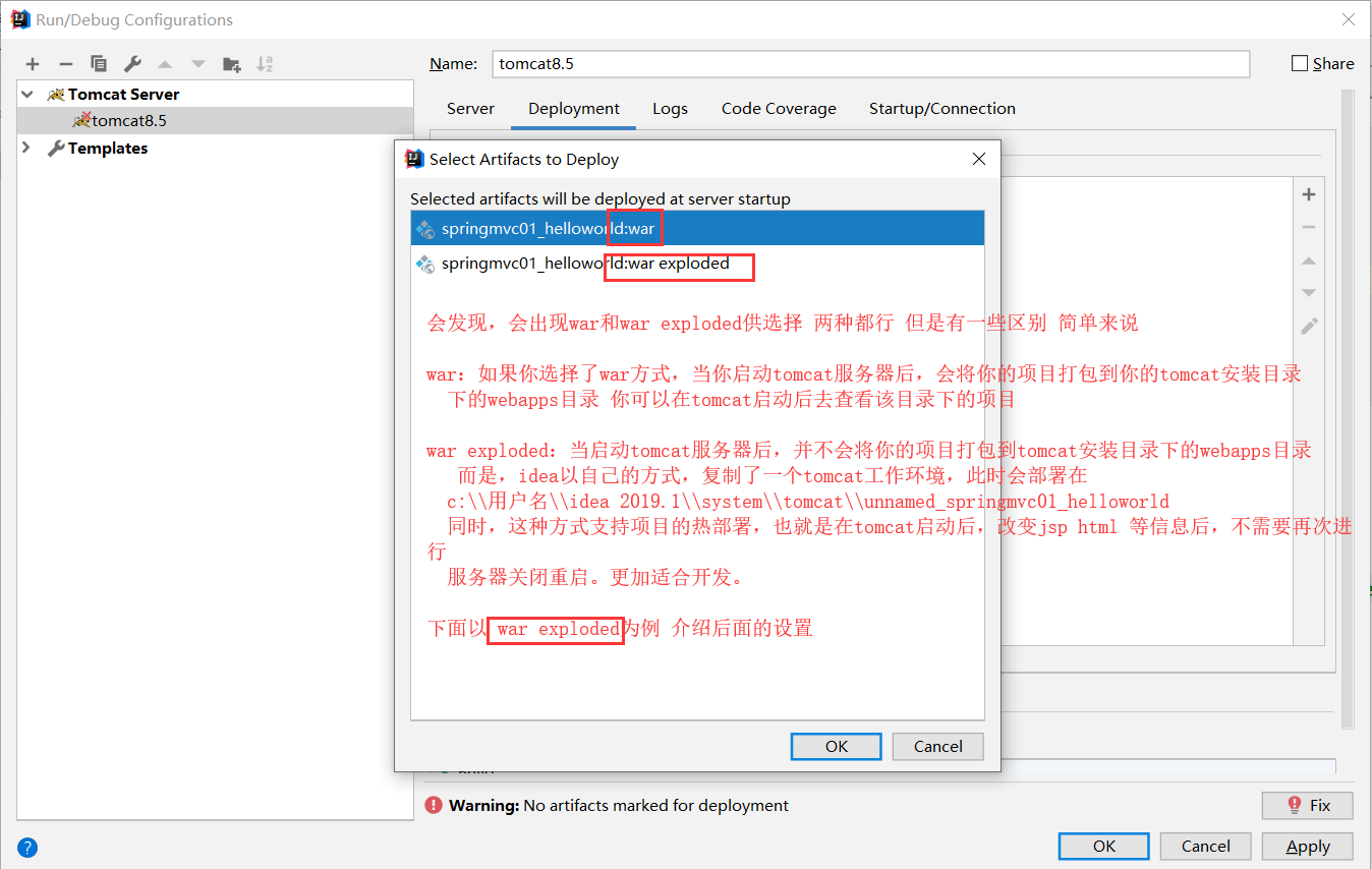 IDEA部署 java Web项目 常见配置_deploy applications configured in tomcat instance-CSDN博客