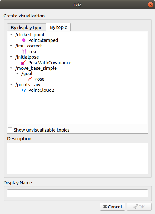 记录如何用rviz查看ros节点发布的消息_for frame [velodyne]: fixed frame [map] does not ...