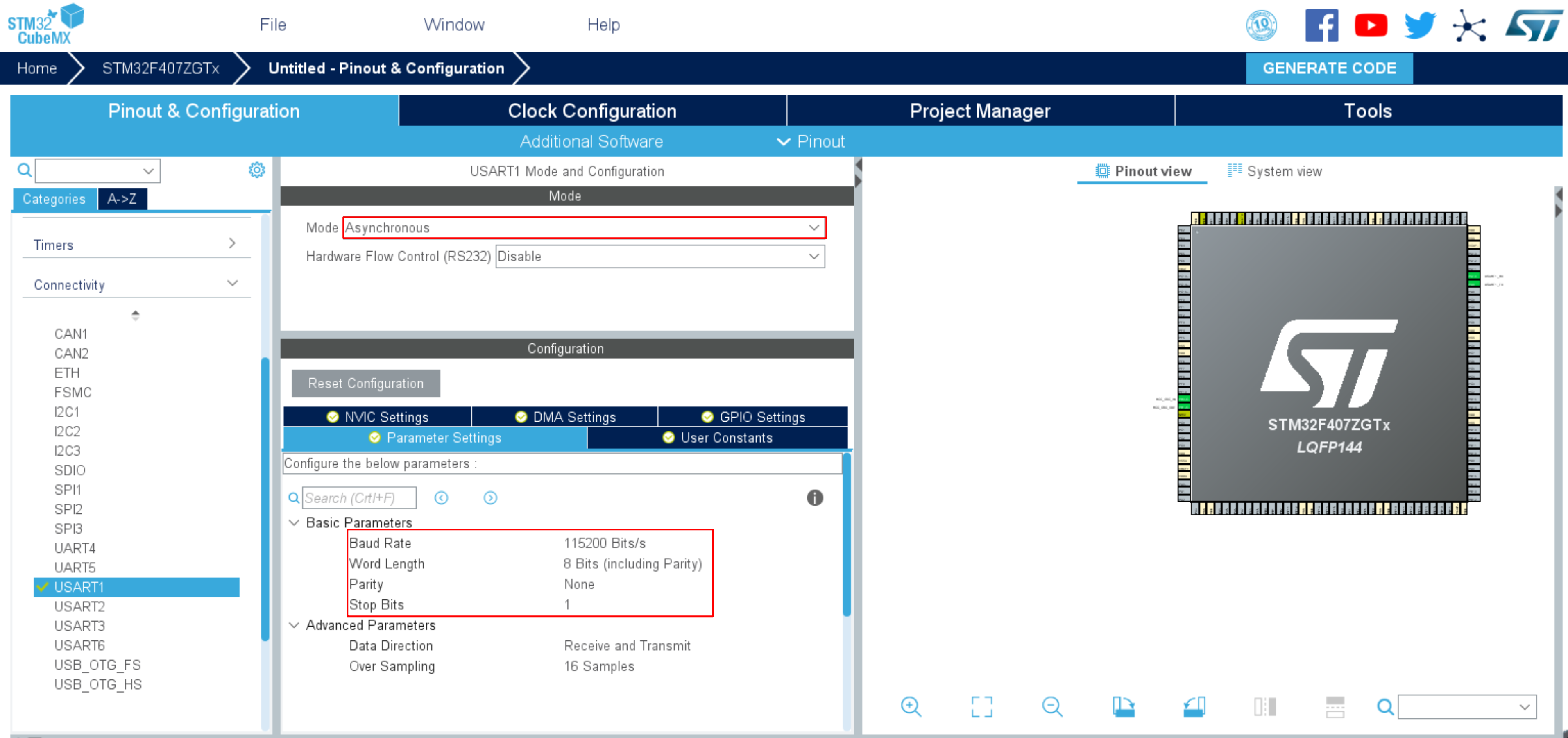 STM32 CubeMX学习：8. 串口收发_stcubemx 串口 偶校验-CSDN博客