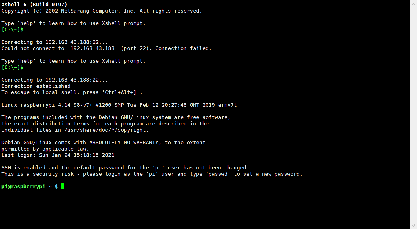Xshell连接Yanshee机器人-树莓派IP_电脑连接yanshee密码-CSDN博客