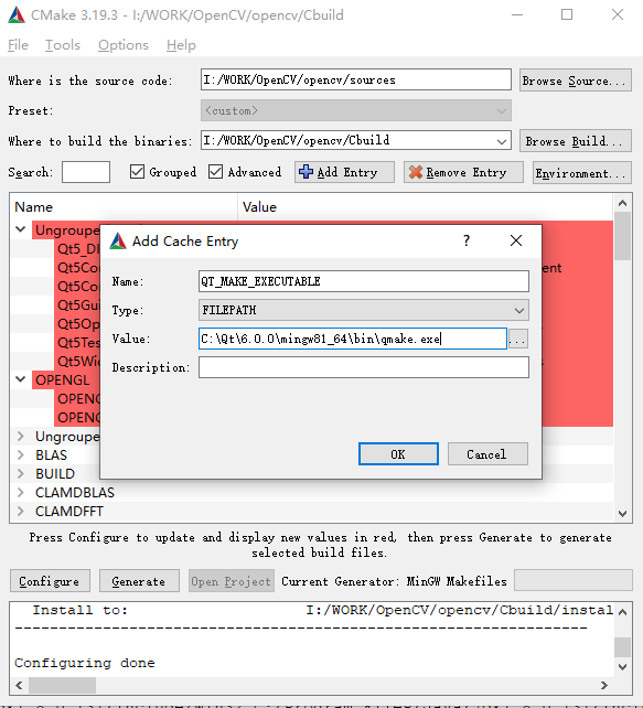 Windows10下QT6.0(C++)+OpenCV4环境配置及安装（未成功）_qt6 opencv4-CSDN博客