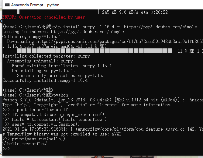 Win10+Anaconda3安装tensorflow和keras（手把手教你安装）_anaconda安装tensorflow和keras-CSDN博客