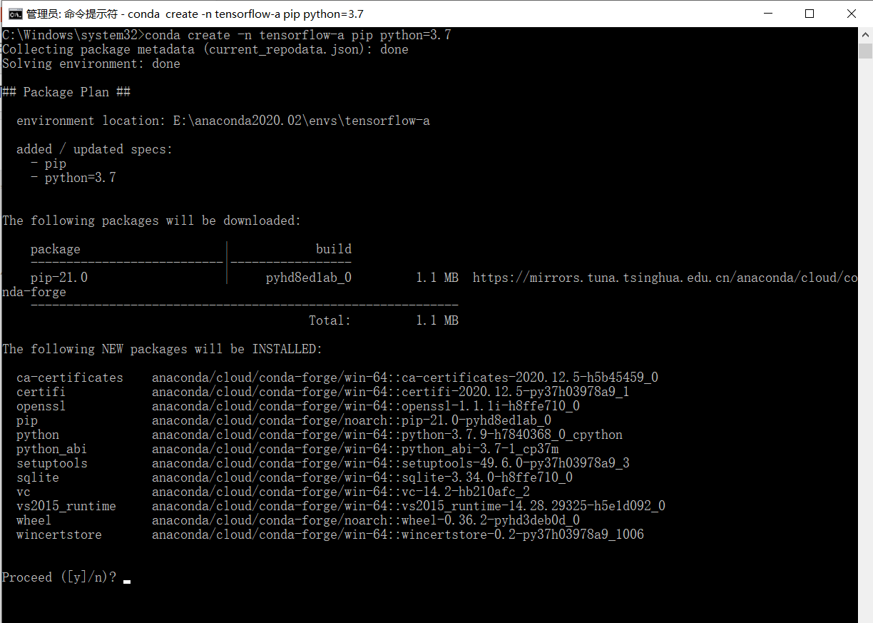 Win10+GTX1660Ti+Anaconda3+Python3.7+TensorFlow-gpu1.14.0+Pycharm2020.3.2环境搭建记录_conda python3.7 ...