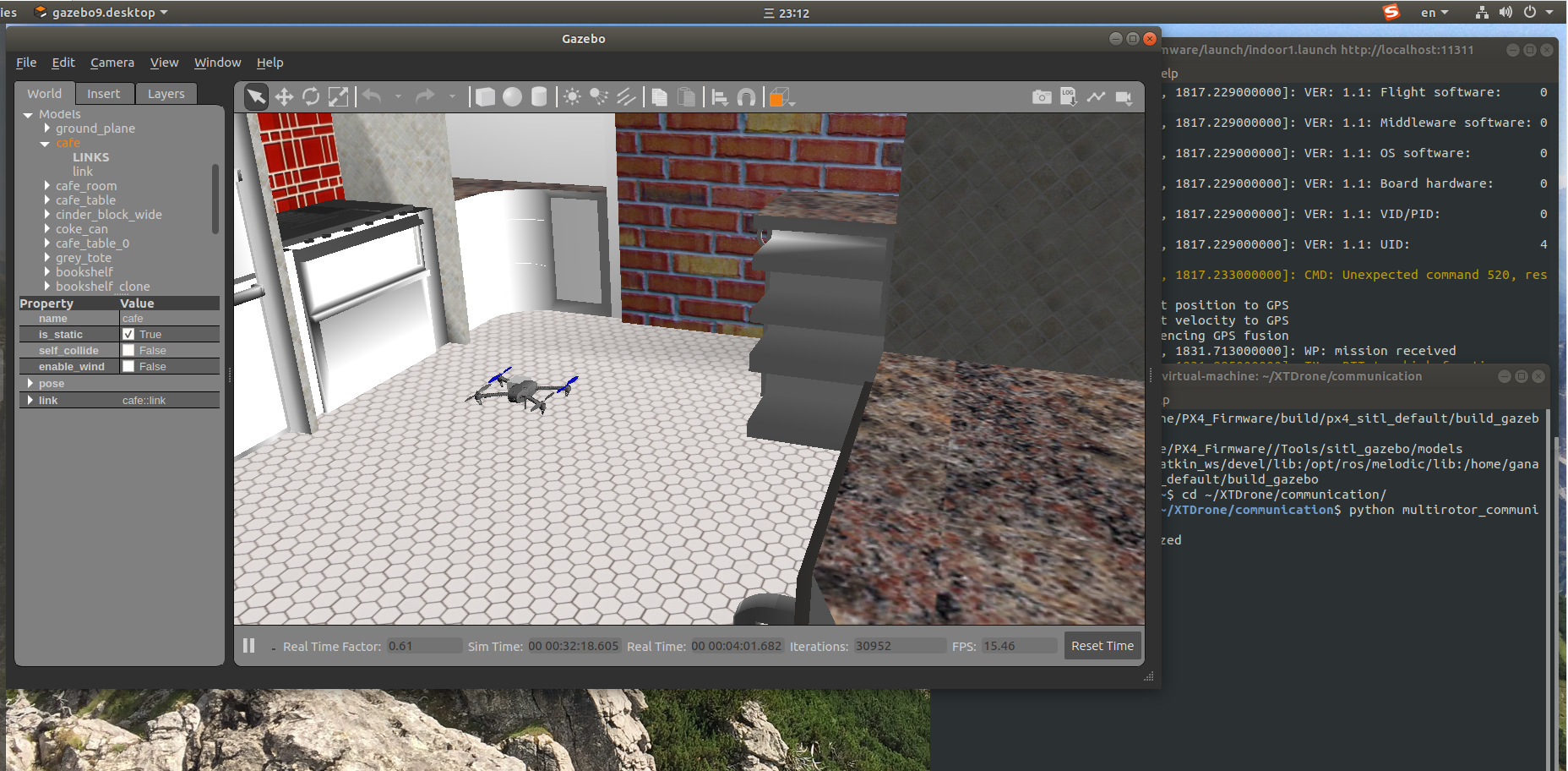 Ubuntu18.04配置搭建基于Gazebo的虚拟仿真平台(Px4)：无人机(UAV)、无人车等模拟实验平台_px4+gazebo无人机调试pid-CSDN博客