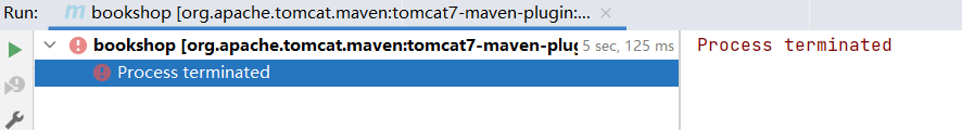 IDEA tomcat运行后报错Process terminated [ERROR] Error executing Maven_process terminated报错[error ...