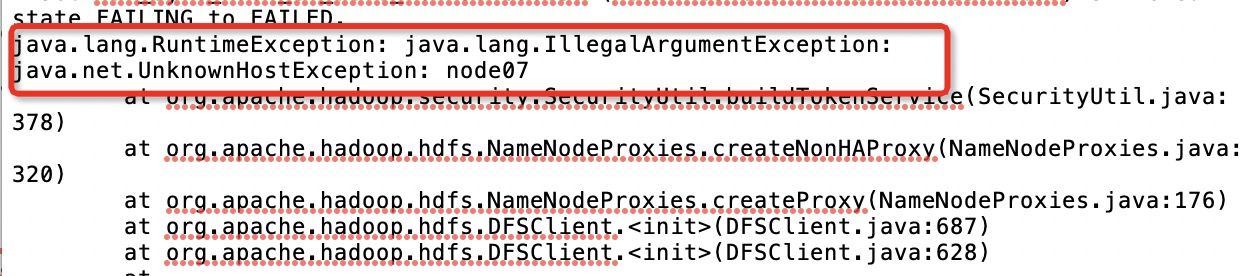 报错：javalangruntimeexception Javalangillegalargumentexception Unknownhostexception 