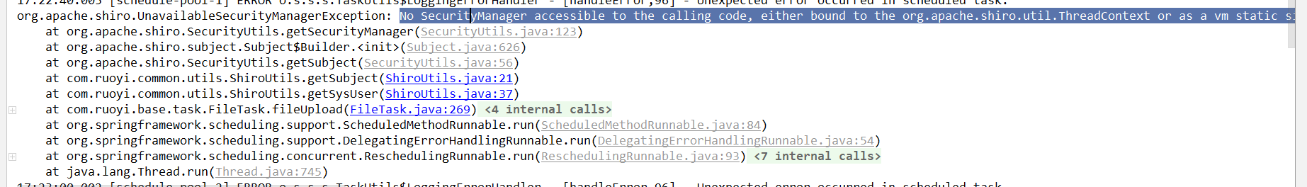 springboot定时任务未登录情况下获取用户信息报错解决方案_springboot定时任务未登录怎么解决-CSDN博客