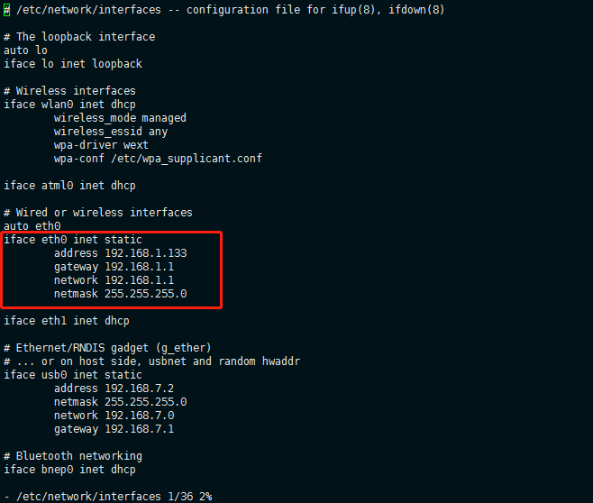 Linux ARM 静态网络配置_arm 查看 网口-CSDN博客