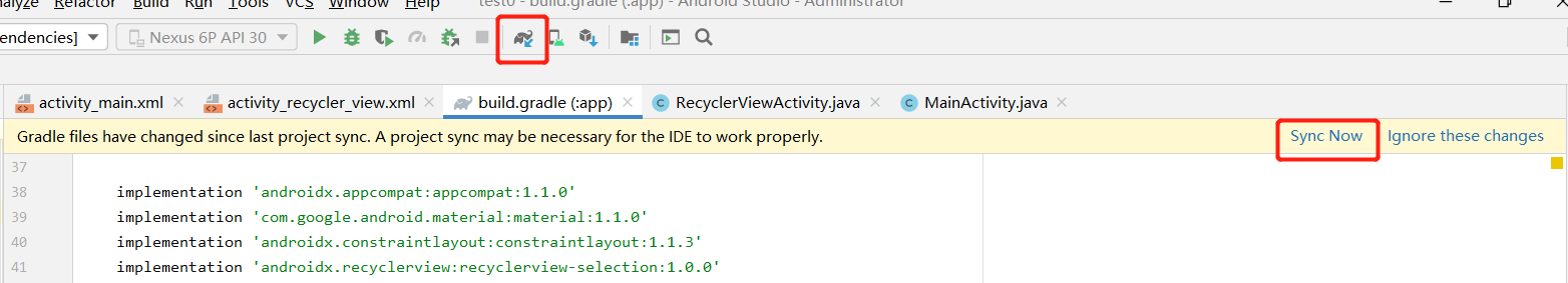 Android Studio新版本导入Recyclerview库的依赖---已解决！_implementation 'com.devsmart.android:recyclerview:-CSDN博客