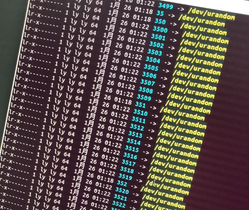 /dev/urandom 文件被打开的数量过多_linux 打开dev节点多少次-CSDN博客