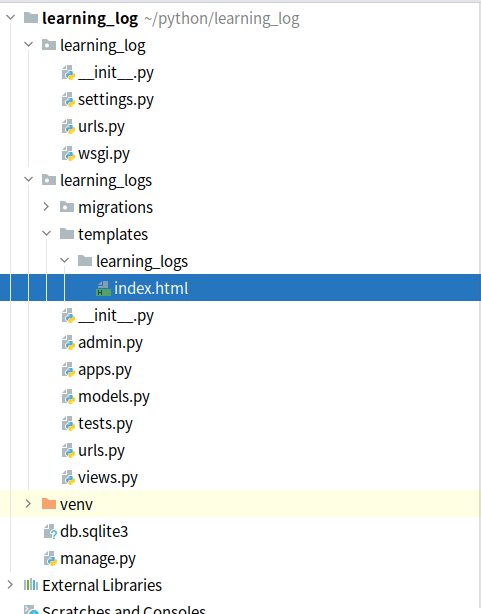 python从入门到实践 Django项目示例（第一部分）_you are seeing this page because debug=true is in -CSDN博客