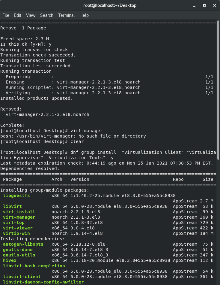 【rhel8.2】kvm虚拟化安装(Linux上的vmware) ----安装virt-manager_redhat没有virt-manager-CSDN博客