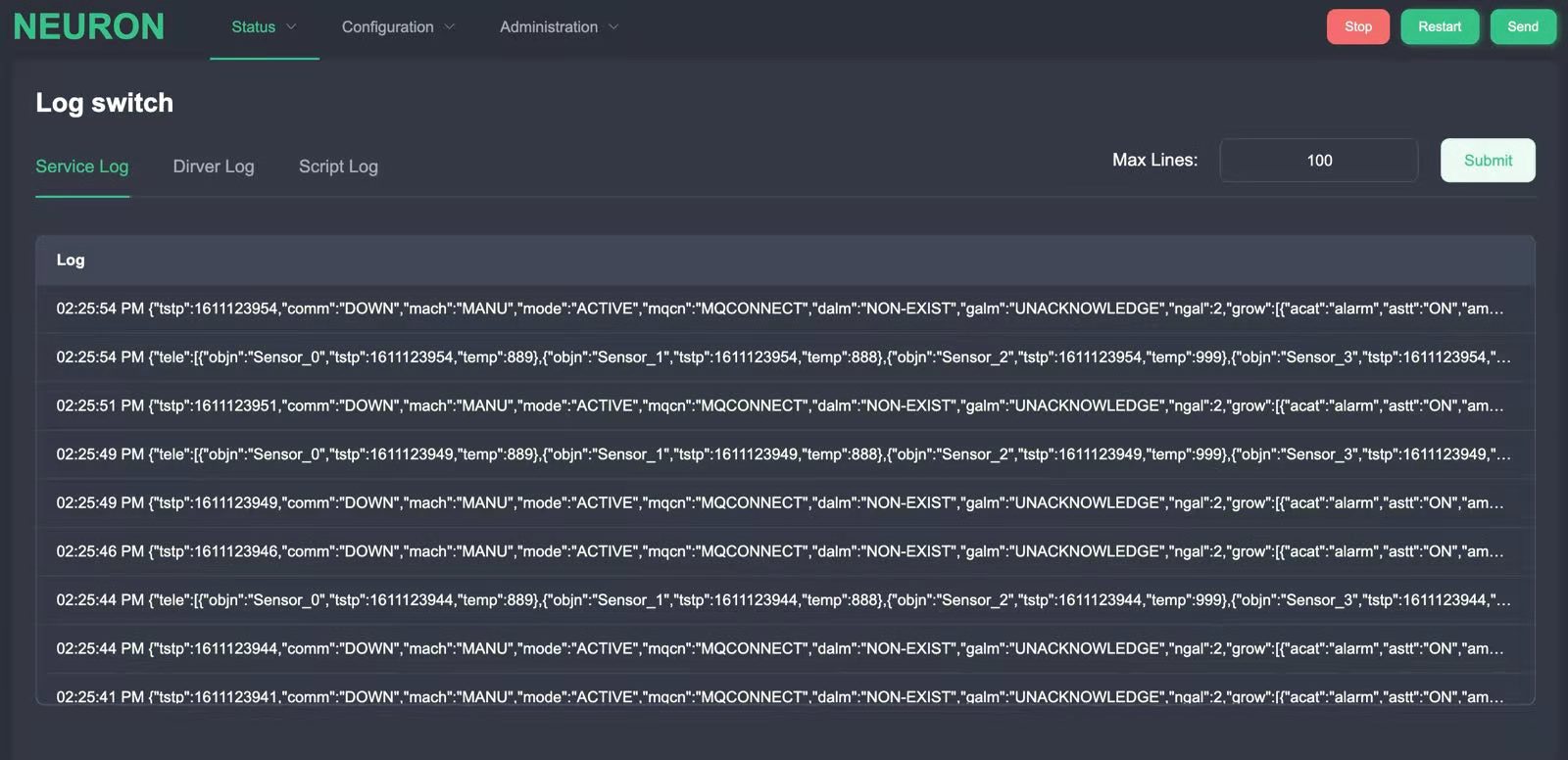 Emq X Neuron V1 1 1 Is Officially Released Adding North South Protocol Message Display And Log