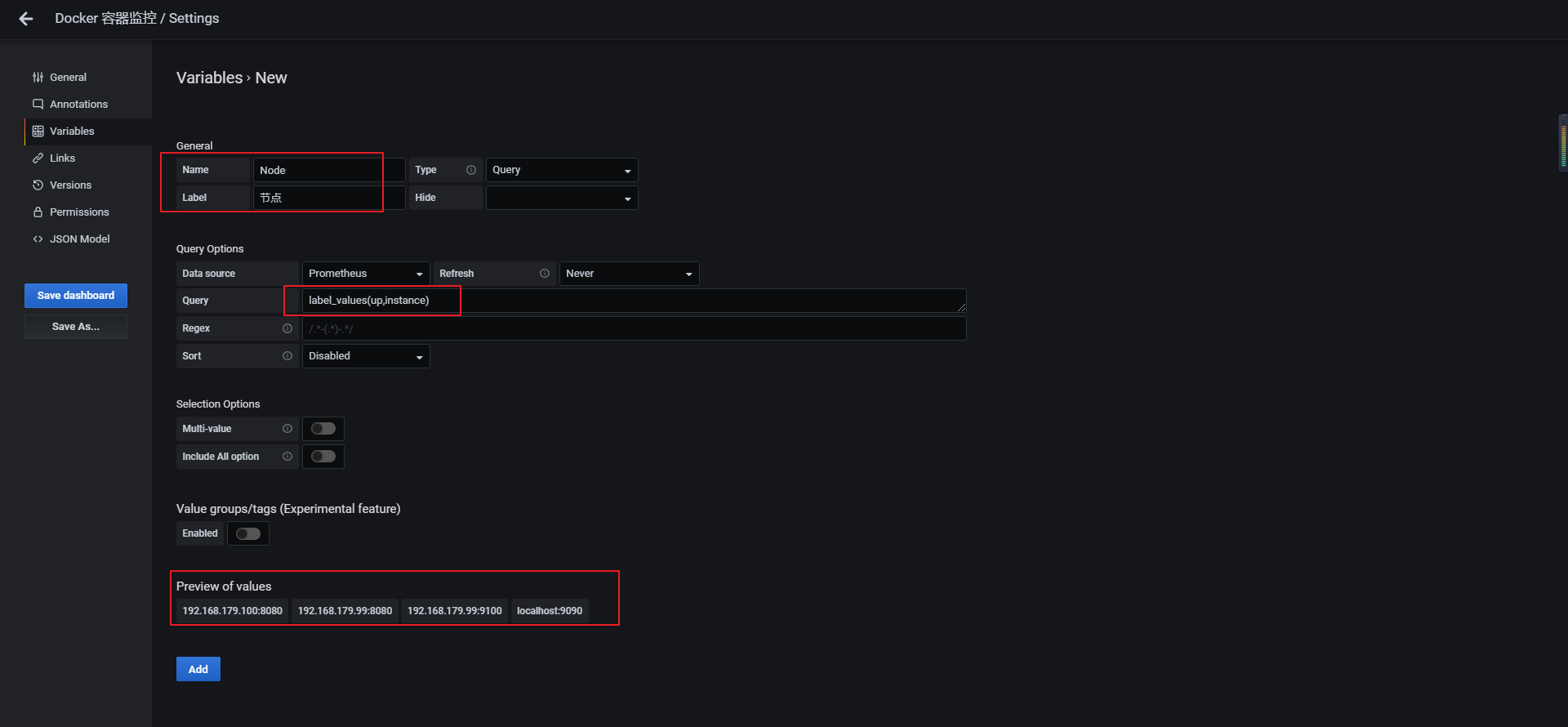 Docker 容器监控Cadvisor+Prometheus+Grafana_cadvisor push-CSDN博客