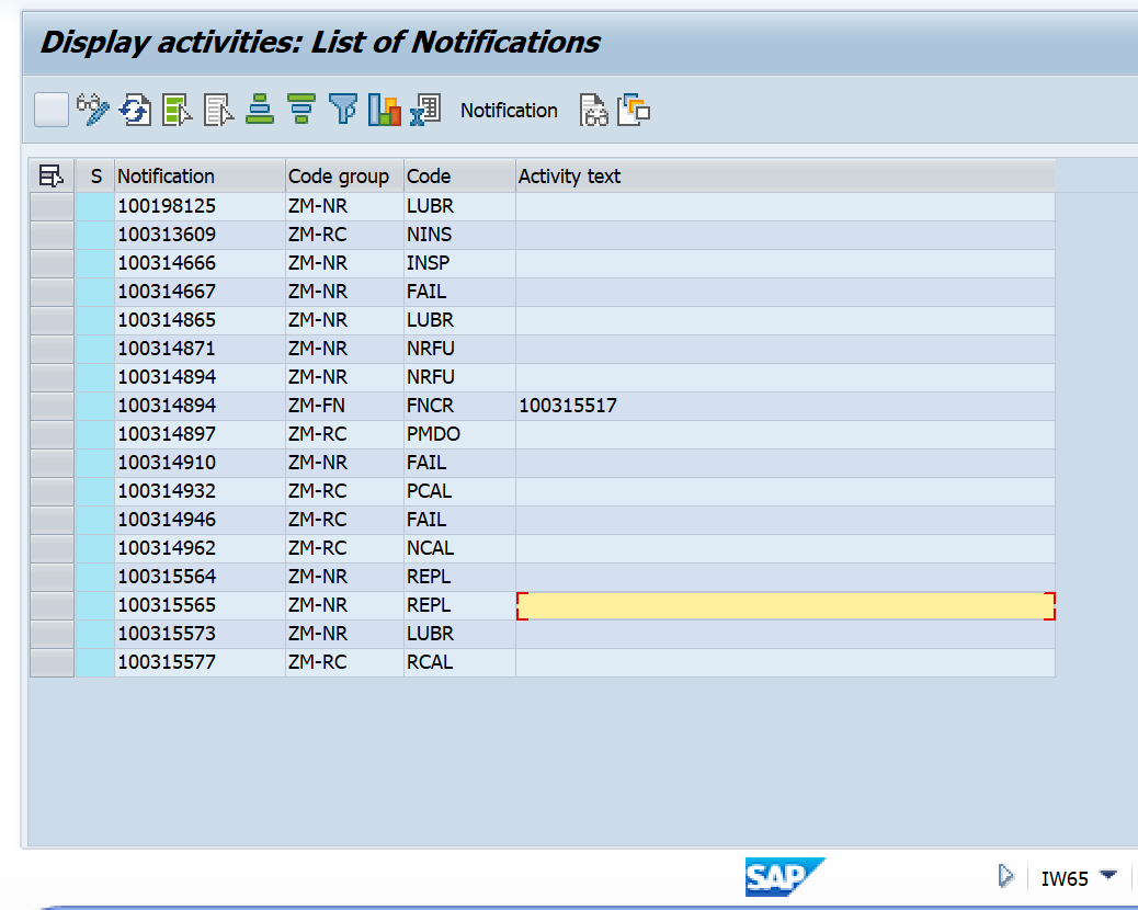 SAP PM入门系列29 - IW65 Display Activities_sap tcode iw65-CSDN博客