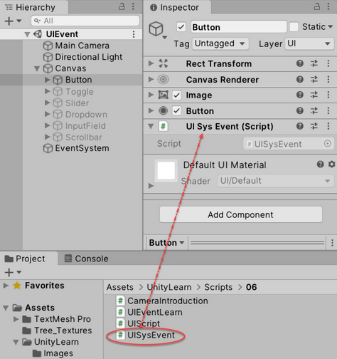 Unity2019学习：常用功能--Unity UI事件响应_unity 跨场景物体响应事件-CSDN博客