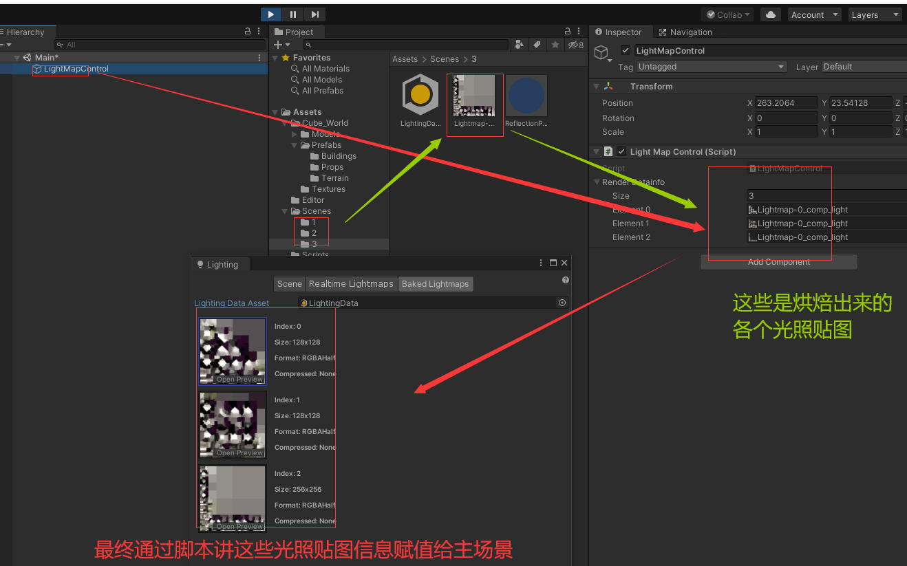 Unity3D优化：分场景烘焙，综合场景加载_unity模型分批烘焙-CSDN博客