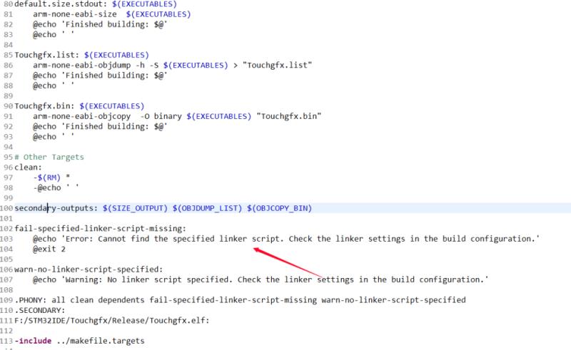 CubeIDE出现failed-specified-linker-script-missing错误_error: cannot find the specified linker script ...