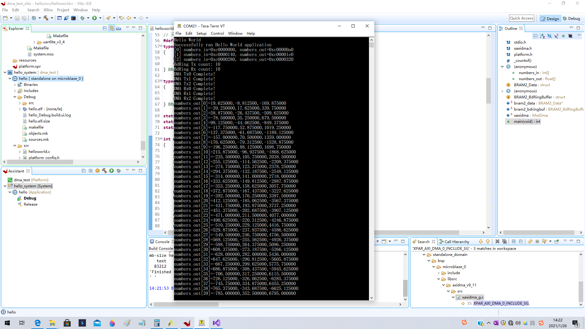 【教程】Xilinx FPGA里面的AXI DMA IP核的简单用法（以读写Floating-point IP核数据为例）-CSDN博客