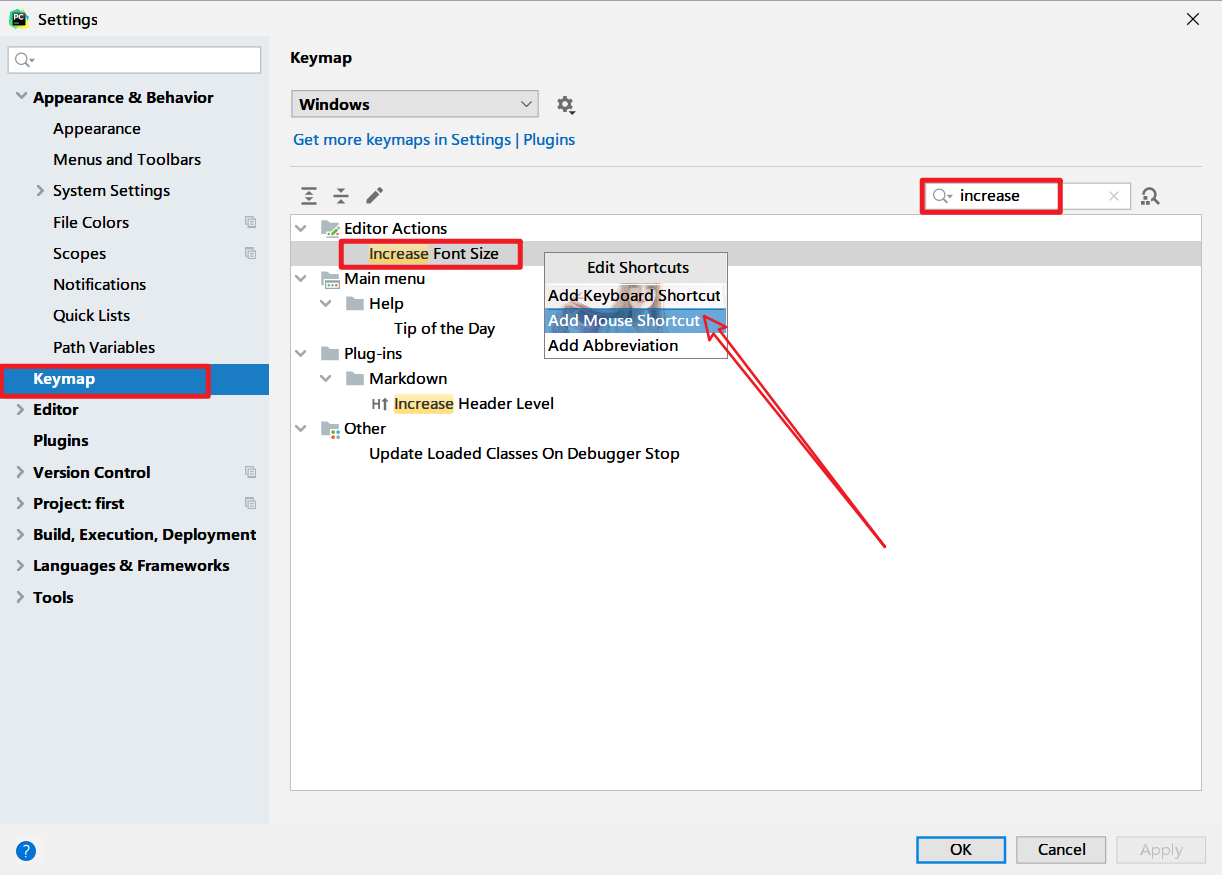 pycharm中自定义设置通过“ctrl+滚轮”进行放大和缩小实现方法_pycharm中如何自定义设置通过“ctrl+滚轮”进行放大和缩小实现方法-CSDN博客