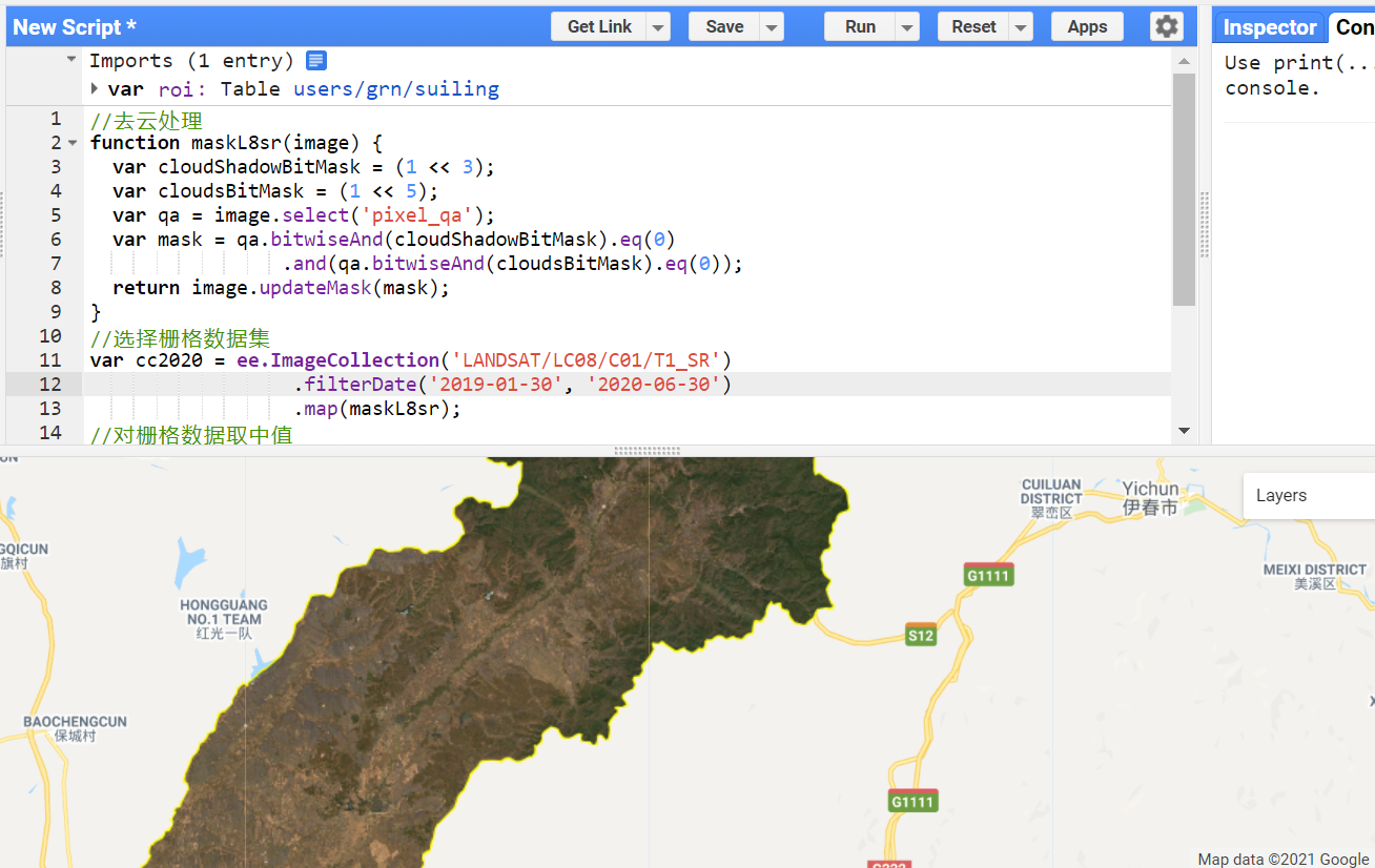 GEE|利用裁剪获取某地区遥感影像的方法_jilliranika-CSDN博客