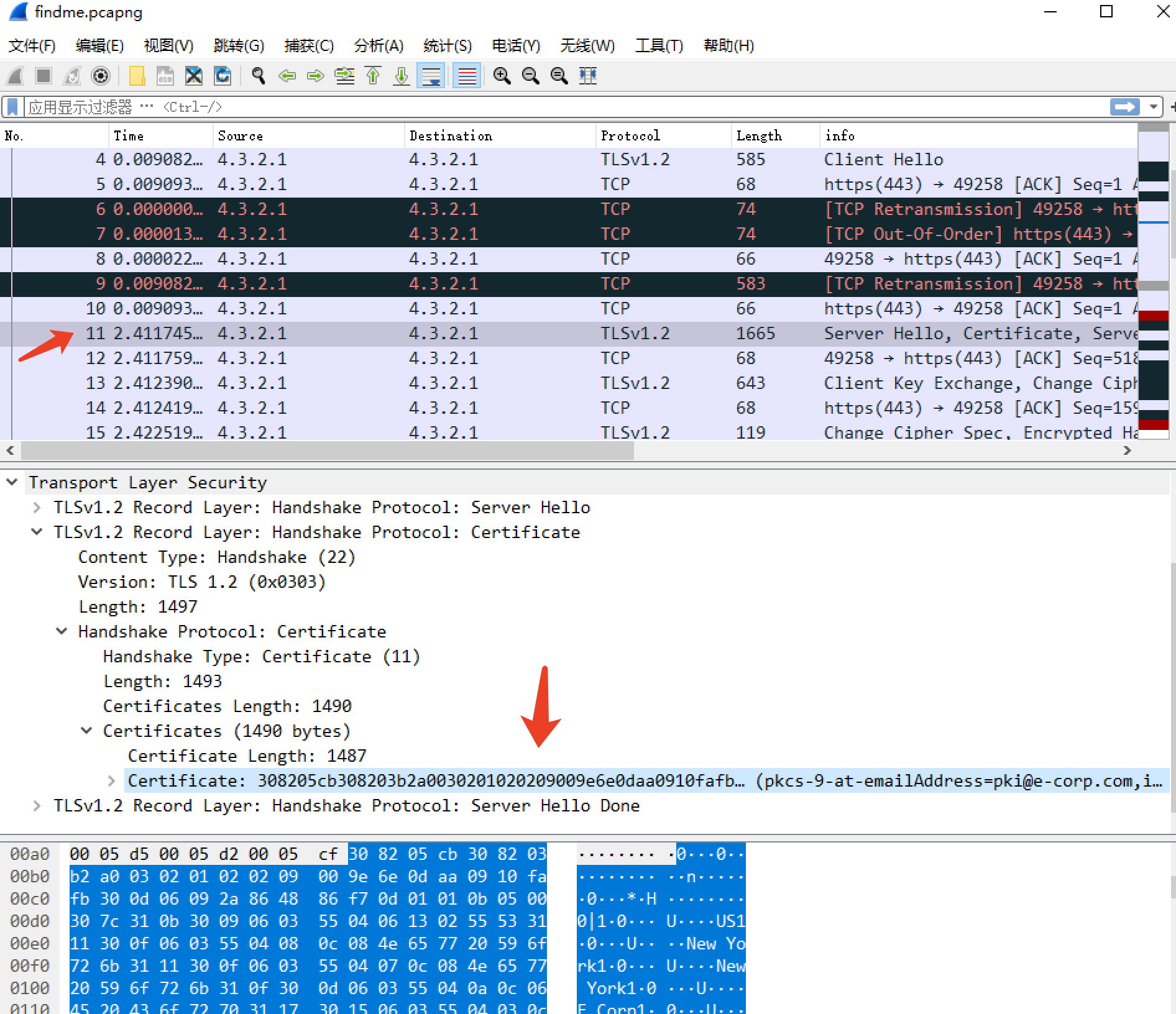 CTF traffic analysis Wireshark Certificate Example - Programmer Sought