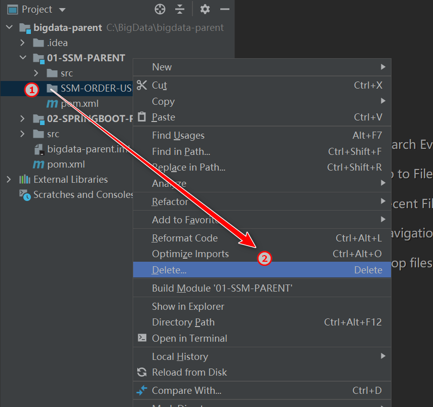 解决IDEA创建一个module后，删除后，不能再建同名module的问题。_idea里面modules建错了怎么办-CSDN博客