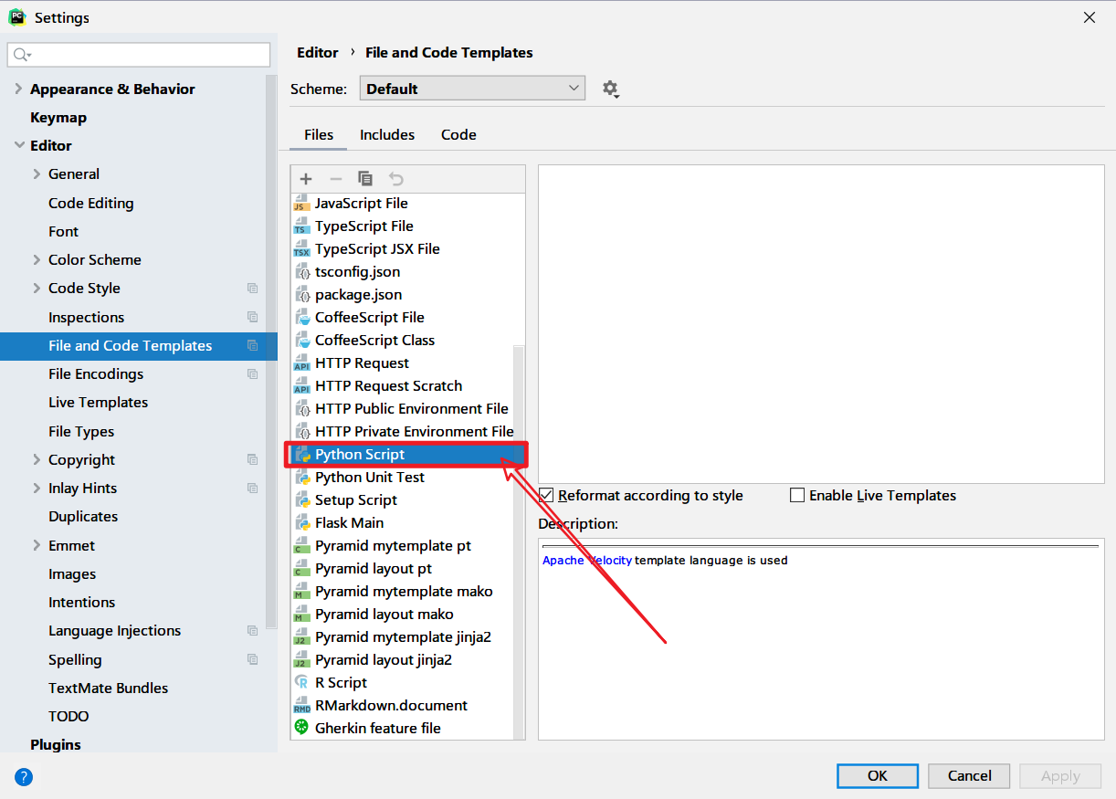 pycharm设置新建python时自动生成py文件信息的脚本_pycharm配置新建文件批量信息-CSDN博客