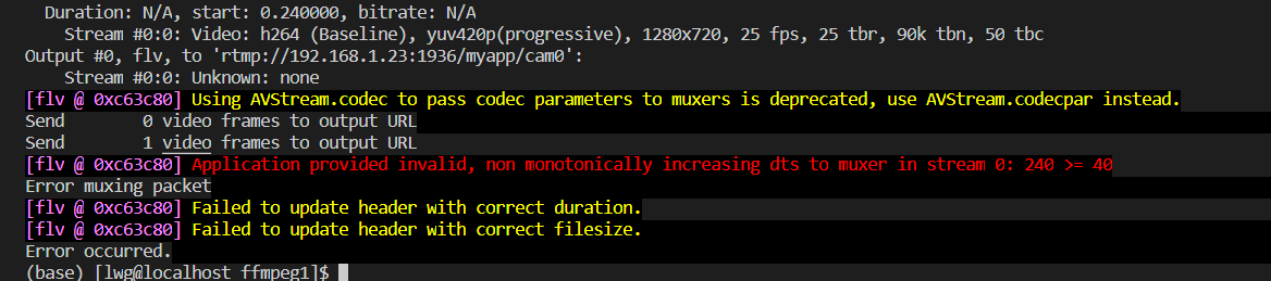 Application provided invalid, non monotonically increasing dts to muxer in stream 240＞40的解决方案-CSDN博客