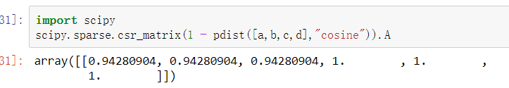 Scipy Spatial Distance 与 Sklearn Cosine Similarity A Useful Man的博客 程序员宅基地 程序员宅基地
