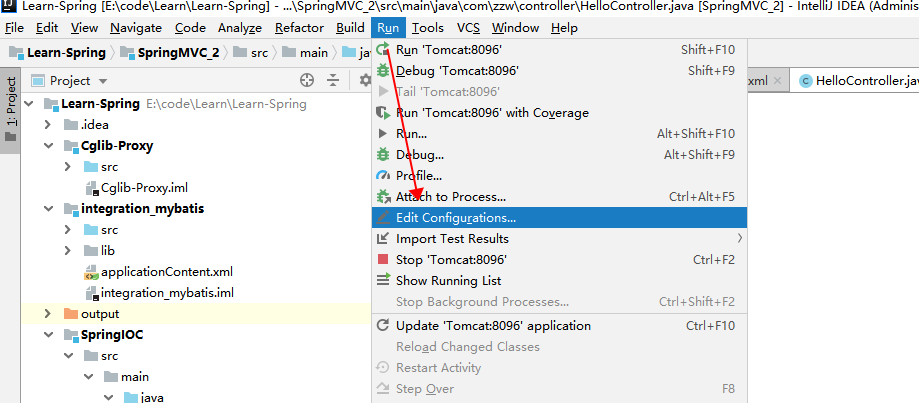 记录一次IDEA配置Tomcat并创建SpringMVC项目_idea springmvc tomcat-CSDN博客