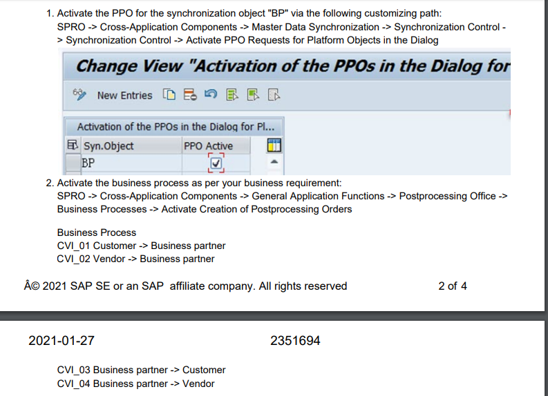 SAP ABAP BP MDS_CTRL_STRATEGY=============CP PPO PPO 处于非活动状态。激活 PPO 指令 ...