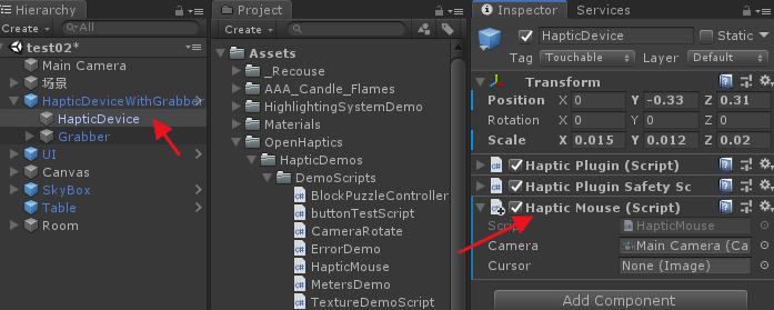 雕刻笔应用开发，3D Systems Openhaptics Unity Plugin插件使用心得_phantom configuration ...