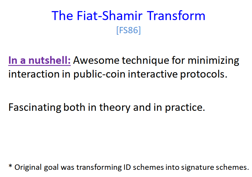 07、the Fiat-Shamir Transform 【Fiat-Shamir转换】-CSDN博客