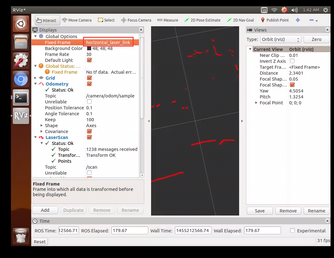 第一次在我的P200上自己用rviz展现激光雷达数据_rviz2 如何判断激光雷达数据-CSDN博客
