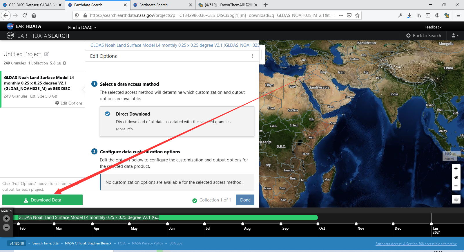 NASA EARTHDATA GES DISC不用爬虫基于插件DownThemAll批量下载数据-CSDN博客